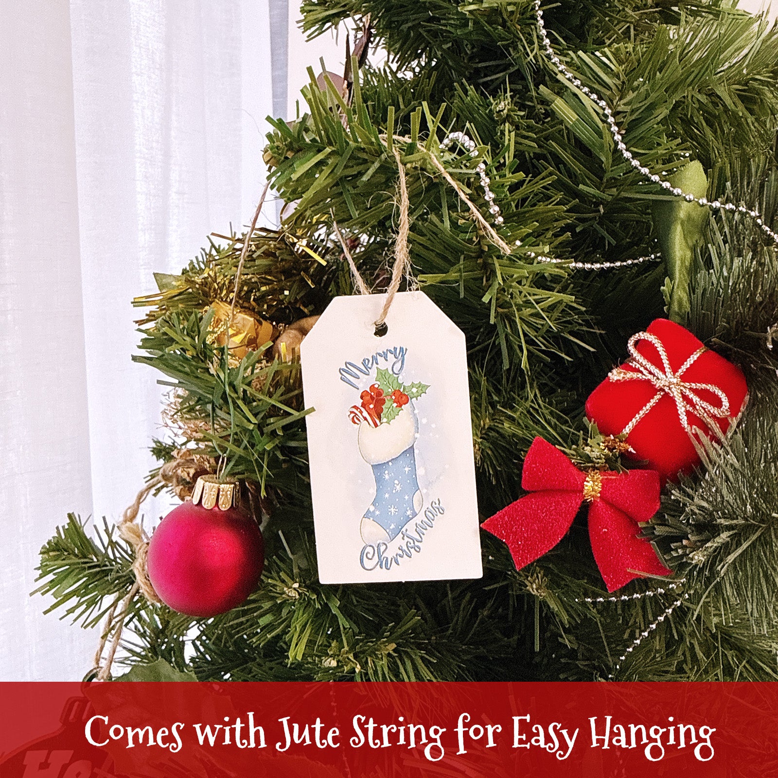 Wrapables Jovial Magic Christmas Holiday Gift Tags for Gift-Wrapping,