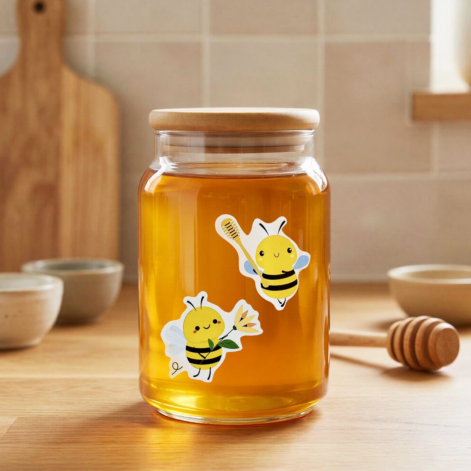 Wrapables 1.5 Inch Sticker Roll, Stickers for Sealing Cards, Envelopes