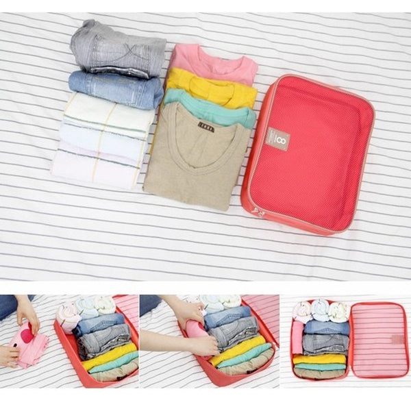 Nylon Mesh Three Piece Travel Bag Set – Wrapables